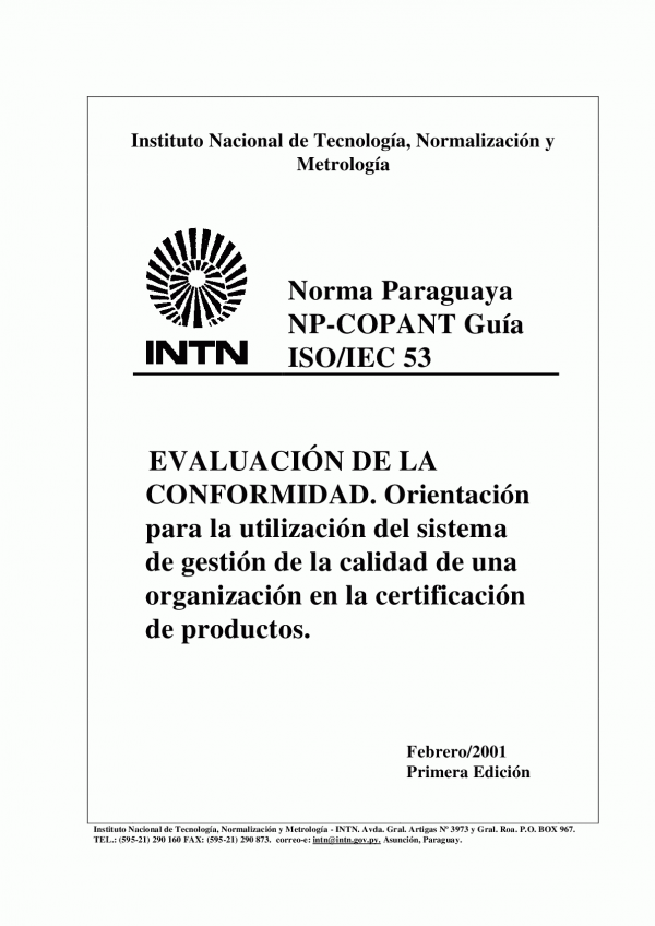 NP-COPANT Guía ISO/IEC 53 | My Website